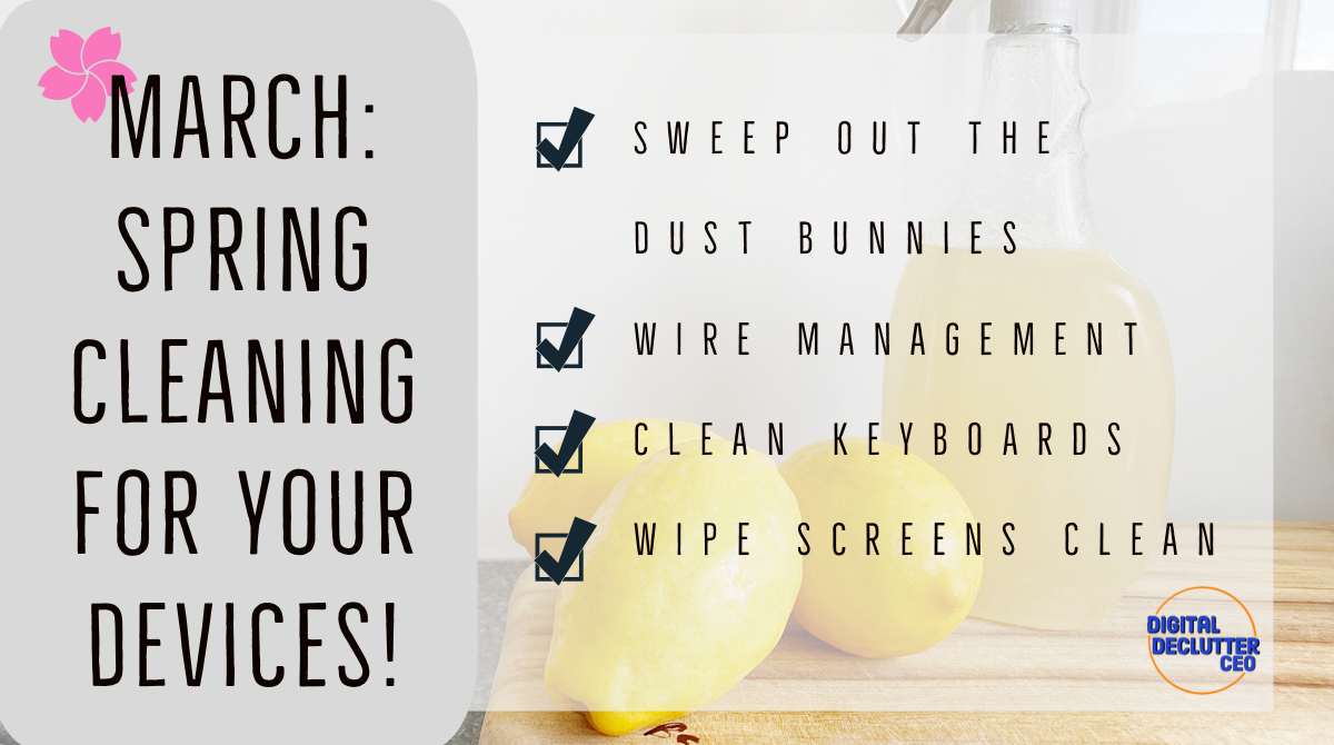 March is Spring Cleaning – Digital Declutter CEO